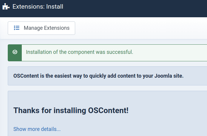 How to Install OSContent - Joomlashack